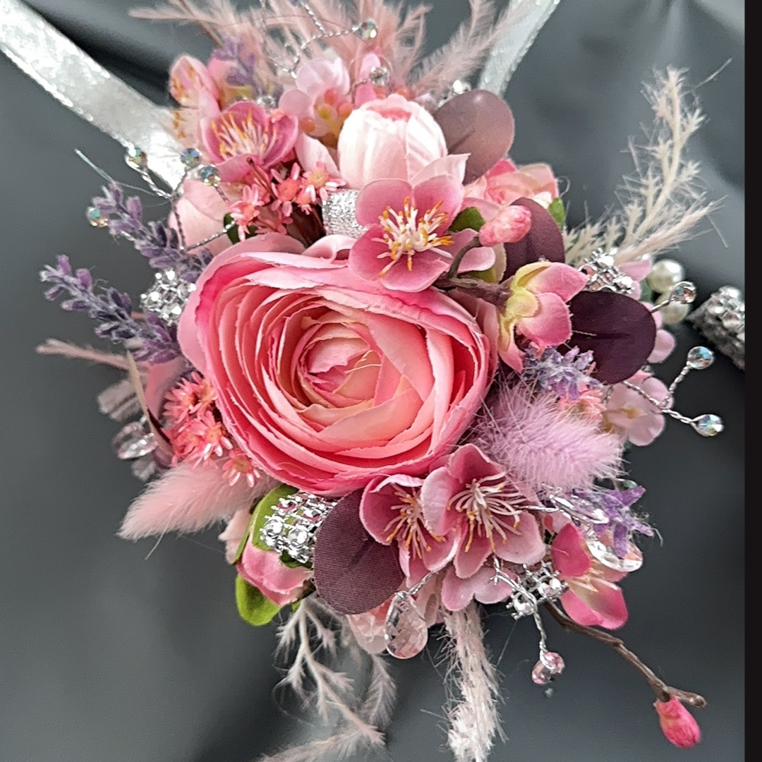 Pink Ranunculus Corsage